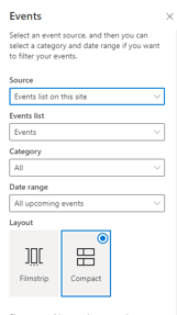 How to Use the Events Web Part in SharePoint Online